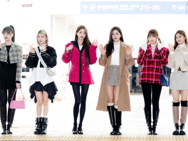 “平均身長169cm”のIVE、本日日本へ！寒さに負けない“ミニスカ姿”で美脚をアピール【独自写真】｜スポーツソウル日本版